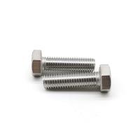 China Hexagon Head Bolts Thread Up To End ISO 4017 A4 80 Stainless Steel 316 for sale