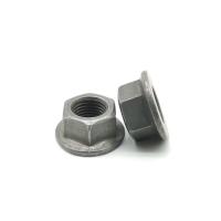 China ISO 4161 Self Color Hex Flange Nut M10 Coarse Full Thread C45 for sale