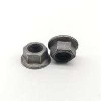 China ISO 4161 Self Color Hex Flange Nut M10 Coarse Full Thread C45 for sale