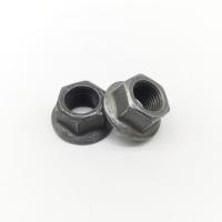 China ISO 4161 Self Color Hex Flange Nut M10 Coarse Full Thread C45 for sale