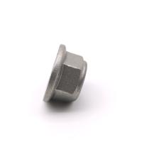 China ISO7044 Class 10 Car Nut Bolt Plain Finish Prevailing Torque Metal Hex Flange Weld Nut for sale