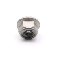 China ISO7044 Class 10 Car Nut Bolt Plain Finish Prevailing Torque Metal Hex Flange Weld Nut for sale