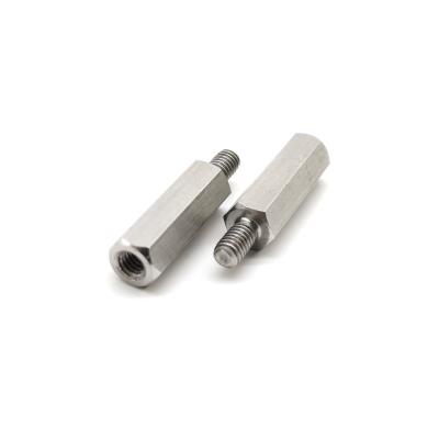 China Stainless Steel 304L Hex Standoffs M4 Automotive Fastener Male Female Hex Thread Adapters for sale