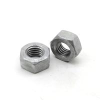 China Steel Class 8 Solar Panel Fasteners HDG DIN 934 Hex Nut M16M20M24 for sale