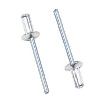China ISO15977 Rivets And Pins RVT AL ST Zinc Plating Open End Blind Rivet for sale