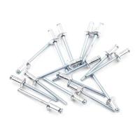 China ISO15977 Rivets And Pins RVT AL ST Zinc Plating Open End Blind Rivet for sale