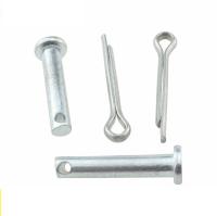 China Zinc Plated Metal Steel Clevis Rivets And Pins 4.8 Flat Head 3-60mm for sale