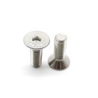 China 316 Stainless Steel Screws Nuts Bolts DIN7991 Hexagon Socket Countersunk Head Cap Screws M16 M10 M8 M4 for sale