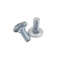 China ASME B18 5 Zinc Plated Bolts And Nuts Grade 2 Carriage Coach Bolt Round Head Square Neck for sale