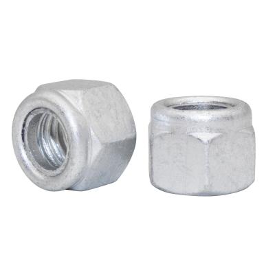 China M12 M16 Nylon Insert Lock Nuts M10 Class 8 Heat Treatment Dacromet Finish for sale