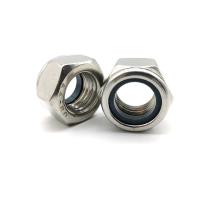 China DIN 985 Stainless Steel Hex Nut With Nylon Insert SUS316 Right Hand for sale