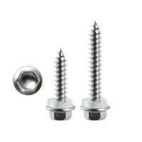 China 5.5 mm Stainless Steel Flange Head Self Tapping Screws For Solar Panel for sale