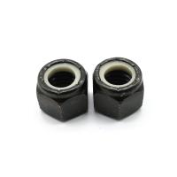 China 1/2-13 UNC Nylon Insert Lock Nuts ASME B18 16.6 Grade 5 Steel Black Zinc for sale