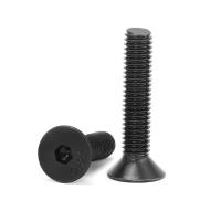 China ISO10642 10.9 High Strength Hexagon Socket Countersunk Head Cap Screws Black Oxide for sale