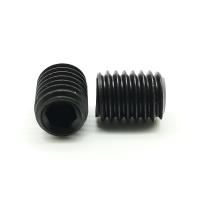 China Black Oxide DIN 913 45H High Strength Hex Socket Set Screws With Flat Tip for sale