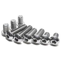China SS304 Stainless Steel Hex Socket Button Head Screws ISO3506-1 Metric A2-70 for sale