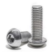 China SS304 Stainless Steel Hex Socket Button Head Screws ISO3506-1 Metric A2-70 for sale