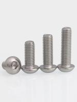 China 316 Stainless Steel Hex Drive Round Head Screws ISO7380 for sale