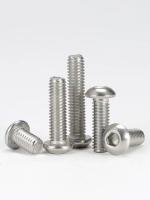 China 316 Stainless Steel Hex Drive Round Head Screws ISO7380 for sale