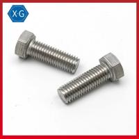 China DIN933 Stainless Steel Hex Bolts Full Thread A2 70 Hex Head Bolt for sale