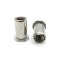 China Twist Resistant SS304 A270 Flat Head Rivet Nuts M3 M4 M5 GB17880.1 for sale