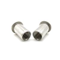 China Twist Resistant SS304 A270 Flat Head Rivet Nuts M3 M4 M5 GB17880.1 for sale