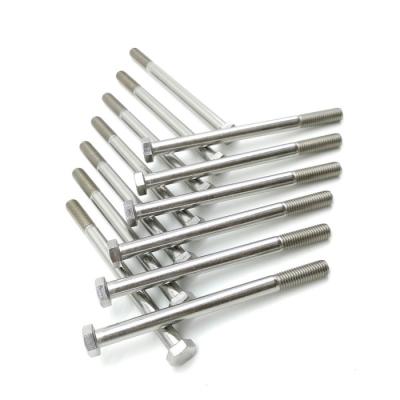 China DIN 931 A4 70 SS 316 Stainless Steel Screws Nuts Bolts M2x8 Hex Cap Screws Partially Thread for sale