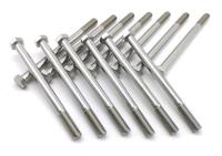 China DIN 931 A4 70 SS 316 Stainless Steel Screws Nuts Bolts M2x8 Hex Cap Screws Partially Thread for sale