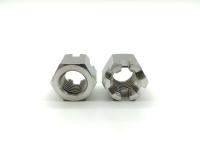 China Stainless Steel Hexagon Slotted Nut Cotter Pins DIN 935 Castle Nuts for sale