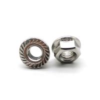 China DIN 6923 Stainless Steel Hex Nuts A4 80 M4 M8 Serrated Hex Flange Nuts for sale