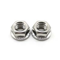 China DIN 6923 Stainless Steel Hex Nuts A4 80 M4 M8 Serrated Hex Flange Nuts for sale