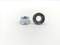 China Zinc Finish Serrated Hex Flange Nuts DIN 6923 M5 To M20 Class 8 for sale