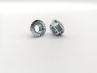 China Zinc Finish Serrated Hex Flange Nuts DIN 6923 M5 To M20 Class 8 for sale