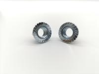 China Zinc Finish Serrated Hex Flange Nuts DIN 6923 M5 To M20 Class 8 for sale
