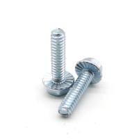 China DIN 6921 Zinc Plated Bolts And Nuts Steel Hex Serrated Flanged Hex Head Screws Class 8.8 for sale