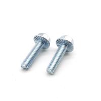 China DIN 6921 Zinc Plated Bolts And Nuts Steel Hex Serrated Flanged Hex Head Screws Class 8.8 for sale