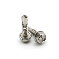 China DIN7504K Self Tapping Stainless Steel Screws For Metal 316 Hex Washer Head for sale