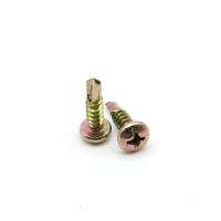 China Yellow Zinc Self Tapping Screws Phillips Self Tapping Pan Head Metal Screws for sale