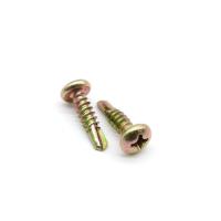 China Yellow Zinc Self Tapping Screws Phillips Self Tapping Pan Head Metal Screws for sale