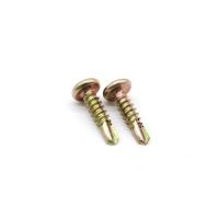 China Yellow Zinc Self Tapping Screws Phillips Self Tapping Pan Head Metal Screws for sale