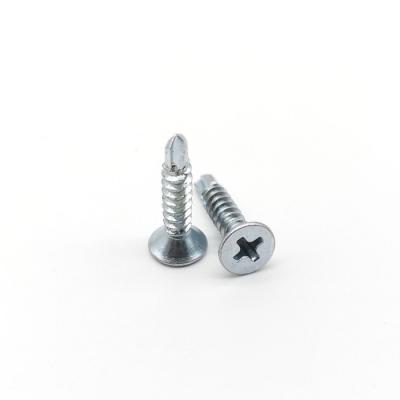 China Phillips Zinc Coated Self Tapping Screws Self Drilling Screws Pan Head #2 Point Steel for sale