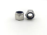 China ISO7040 Self Locking Nut With Nylon Insert Stainless Steel 304 Prevailing Torque Nuts for sale