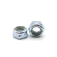 China Gr.2 Nylon Insert Lock Nuts ASME B18 16.6 Zinc Plated C1018 Coarse for sale