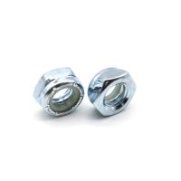 China Gr.2 Nylon Insert Lock Nuts ASME B18 16.6 Zinc Plated C1018 Coarse for sale