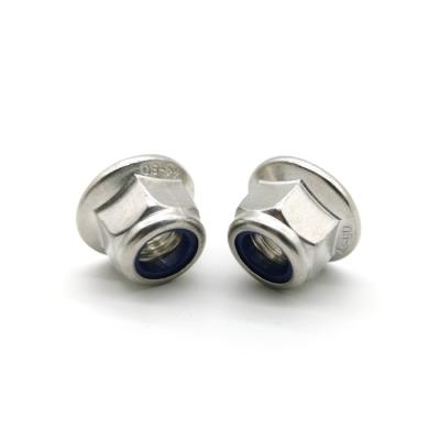 China M12 Nylon Insert Lock Nuts DIN 6926 A4-80 316L Stainless Steel Hex Flange Nut for sale