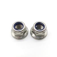 China M12 Nylon Insert Lock Nuts DIN 6926 A4-80 316L Stainless Steel Hex Flange Nut for sale