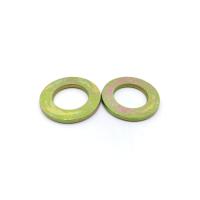 China 100HV Steel Flat Washer Yellow Zinc Coated Galvanized Washer DIN 125 for sale
