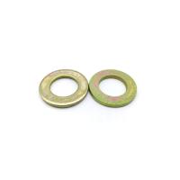 China 100HV Steel Flat Washer Yellow Zinc Coated Galvanized Washer DIN 125 for sale