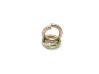 China GB93 Spring Steel Washers Yellow Zinc Plated Split Lock Washers 2mm 48mm for sale