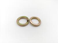 China GB93 Spring Steel Washers Yellow Zinc Plated Split Lock Washers 2mm 48mm for sale